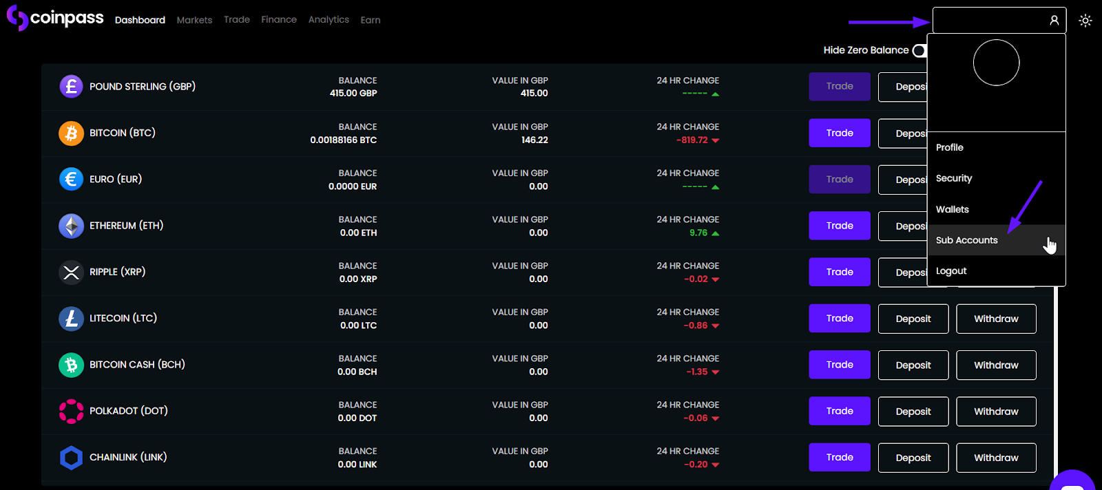 How to add sub accounts in the coinpass web app? – coinpass.com support