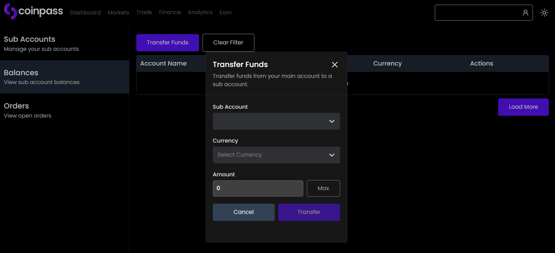 How to update sub accounts balance in the coinpass web app? – coinpass ...