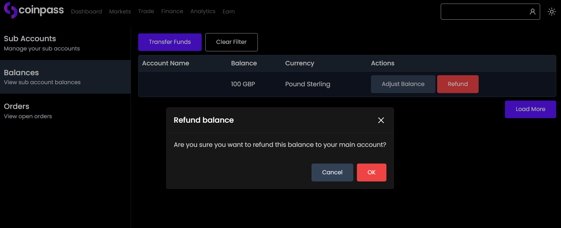 How to update sub accounts balance in the coinpass web app? – coinpass ...